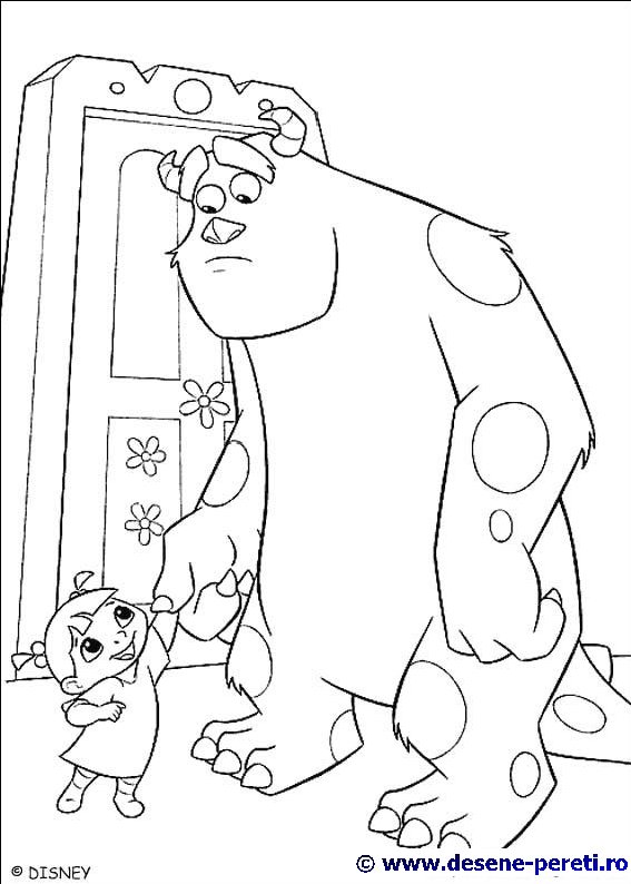 Monsters Inc - PLANSE DE COLORAT