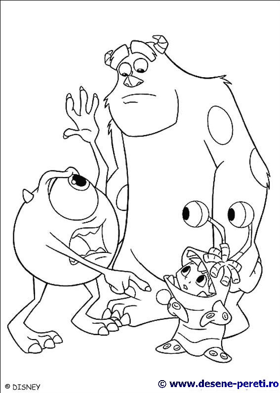 Monsters Inc - PLANSE DE COLORAT