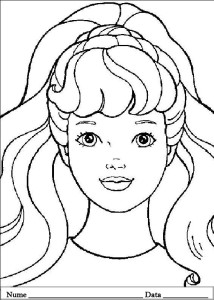 Barbie - Planse de colorat si educative