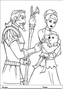 Barbie - Planse de colorat si educative