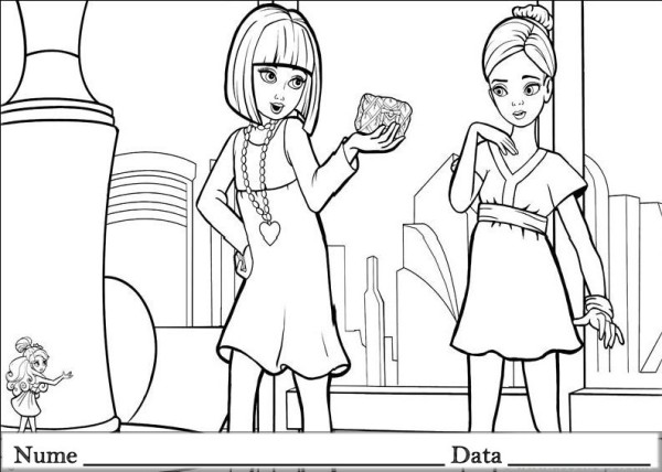 Barbie – Planse de colorat si educative
