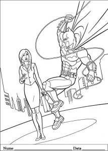 Batman - Planse de colorat si educative