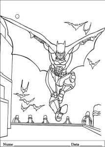 Batman - Planse de colorat si educative