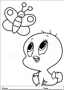 Bebelusii desenelor - Planse de colorat si educative