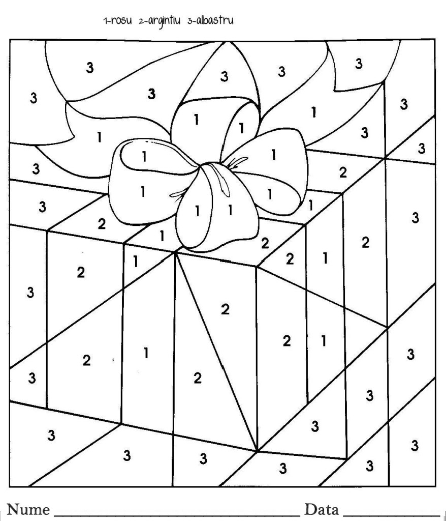 Coloreaza dupa numere - Planse de colorat si educative
