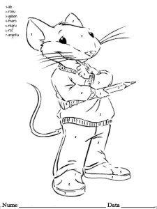 Coloreaza dupa numere - Planse de colorat si educative