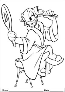 Donald - Planse de colorat si educative