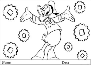 Donald - Planse de colorat si educative