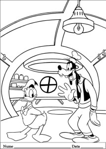 Donald - Planse de colorat si educative