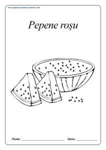 Fructe - Planse de colorat si educative