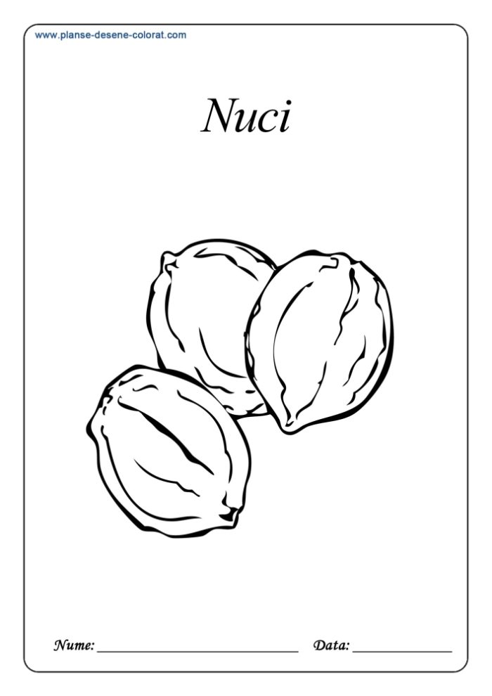 Fructe Archives - Planse de colorat si educative