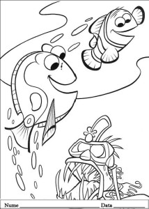 Finding Nemo - Planse de colorat si educative