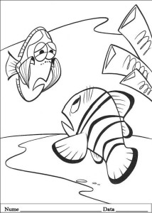 Finding Nemo - Planse de colorat si educative