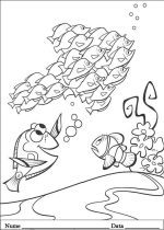 Finding Nemo - Planse de colorat si educative
