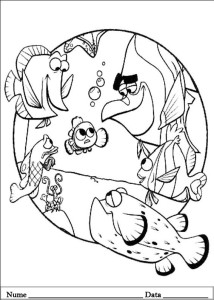 Finding Nemo - Planse de colorat si educative
