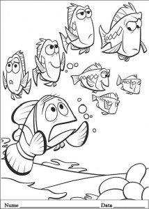 FINDING NEMO (9) - Planse de colorat si educative