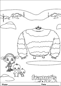 Franny - Planse de colorat si educative