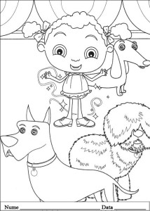 Franny - Planse de colorat si educative