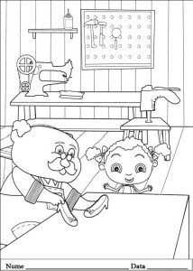 Franny - Planse de colorat si educative