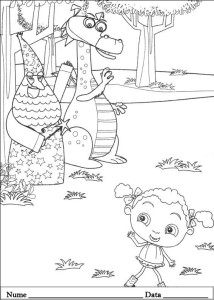 Franny - Planse de colorat si educative