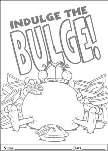 Garfield - Planse de colorat si educative