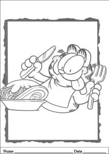 Garfield – Planse de colorat si educative