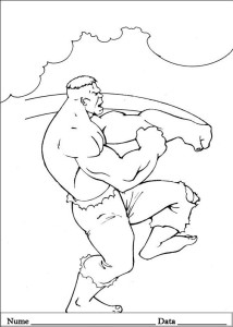 Hulk - Planse de colorat si educative