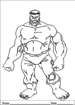 HULK (26) - Planse de colorat si educative