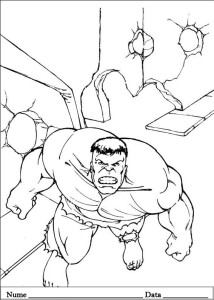 HULK (49) - Planse de colorat si educative