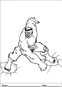 HULK (6) - Planse de colorat si educative