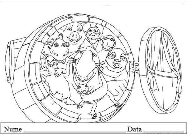 Impy wonderland - Planse de colorat si educative