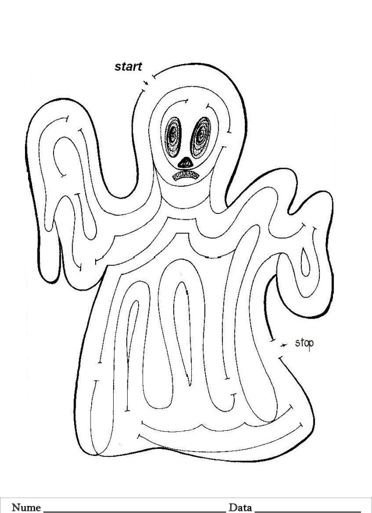 Labirint - Planse de colorat si educative