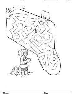 LABIRINT (160) - Planse de colorat si educative