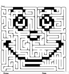 Labirint - Planse de colorat si educative