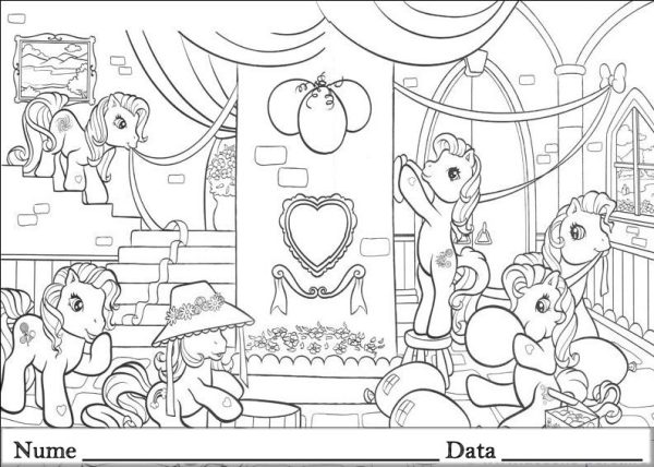 My little pony - Planse de colorat si educative
