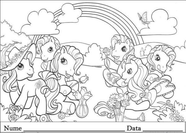 My little pony - Planse de colorat si educative