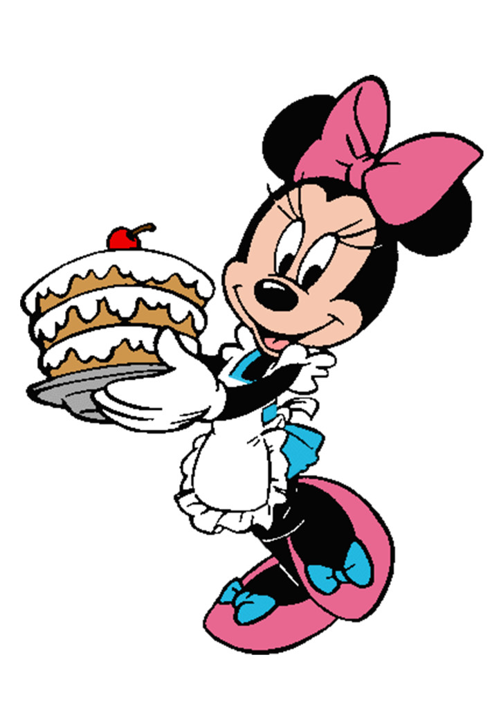 Minnie - Planse de colorat si educative