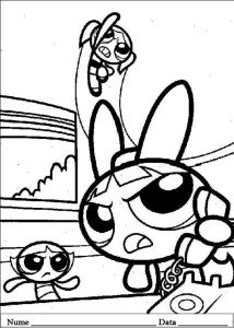 Powerpuff girls - Planse de colorat si educative