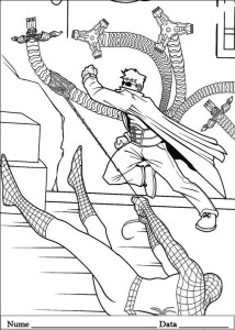 Spiderman - Planse de colorat si educative