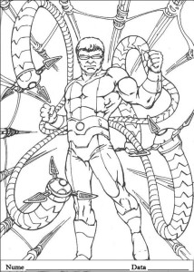 Spiderman - Planse de colorat si educative