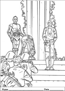 Star wars - Planse de colorat si educative
