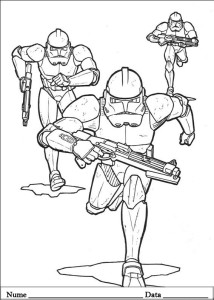 Star wars - Planse de colorat si educative