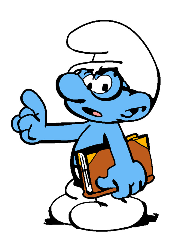 Strumfii - Planse de colorat si educative