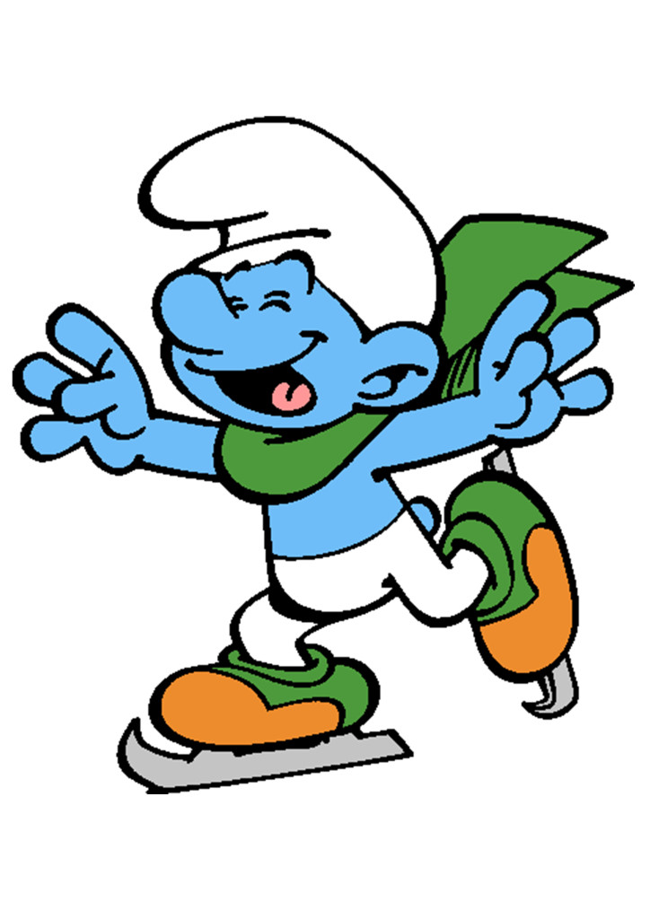 Strumfii - Planse de colorat si educative