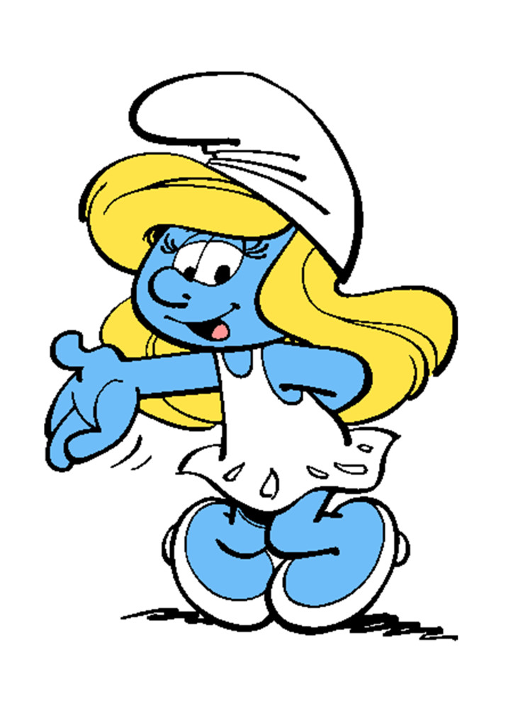 Strumfii - Planse de colorat si educative