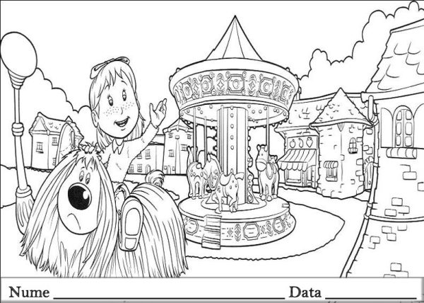 The magic roundabout - Planse de colorat si educative