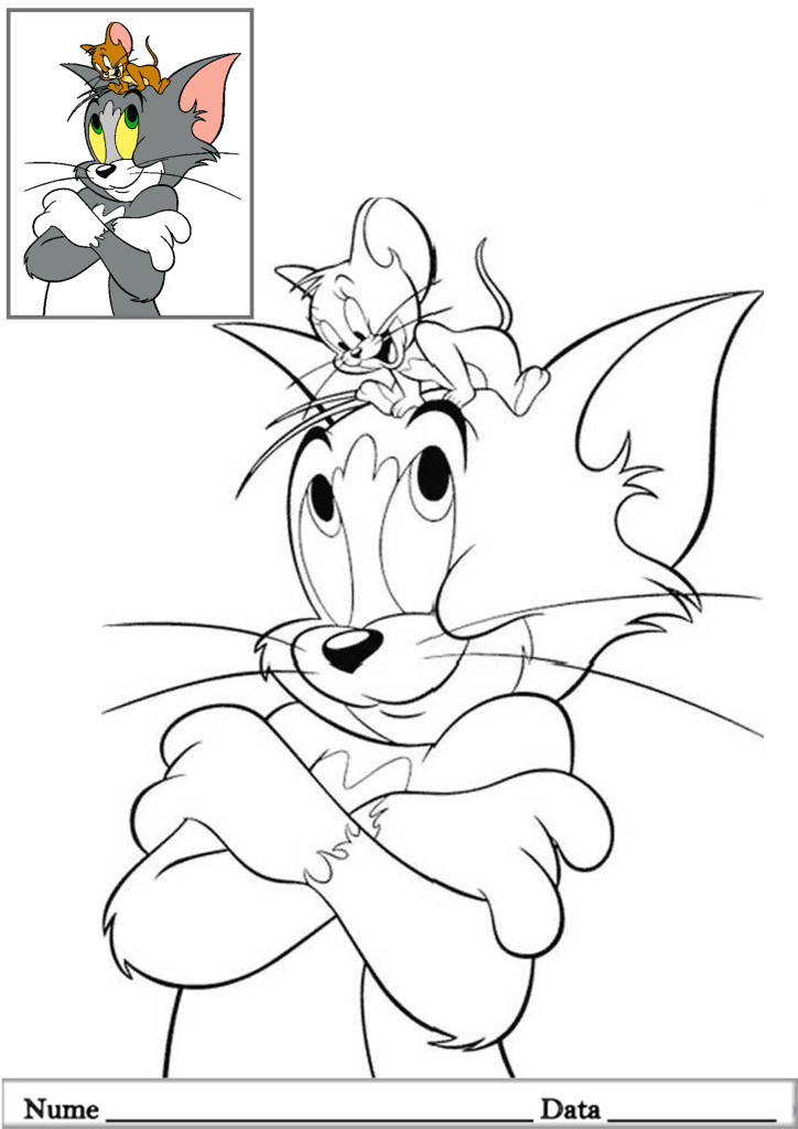 Tom & Jerry - Planse de colorat si educative