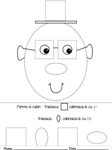 Patratul - Planse de colorat si educative