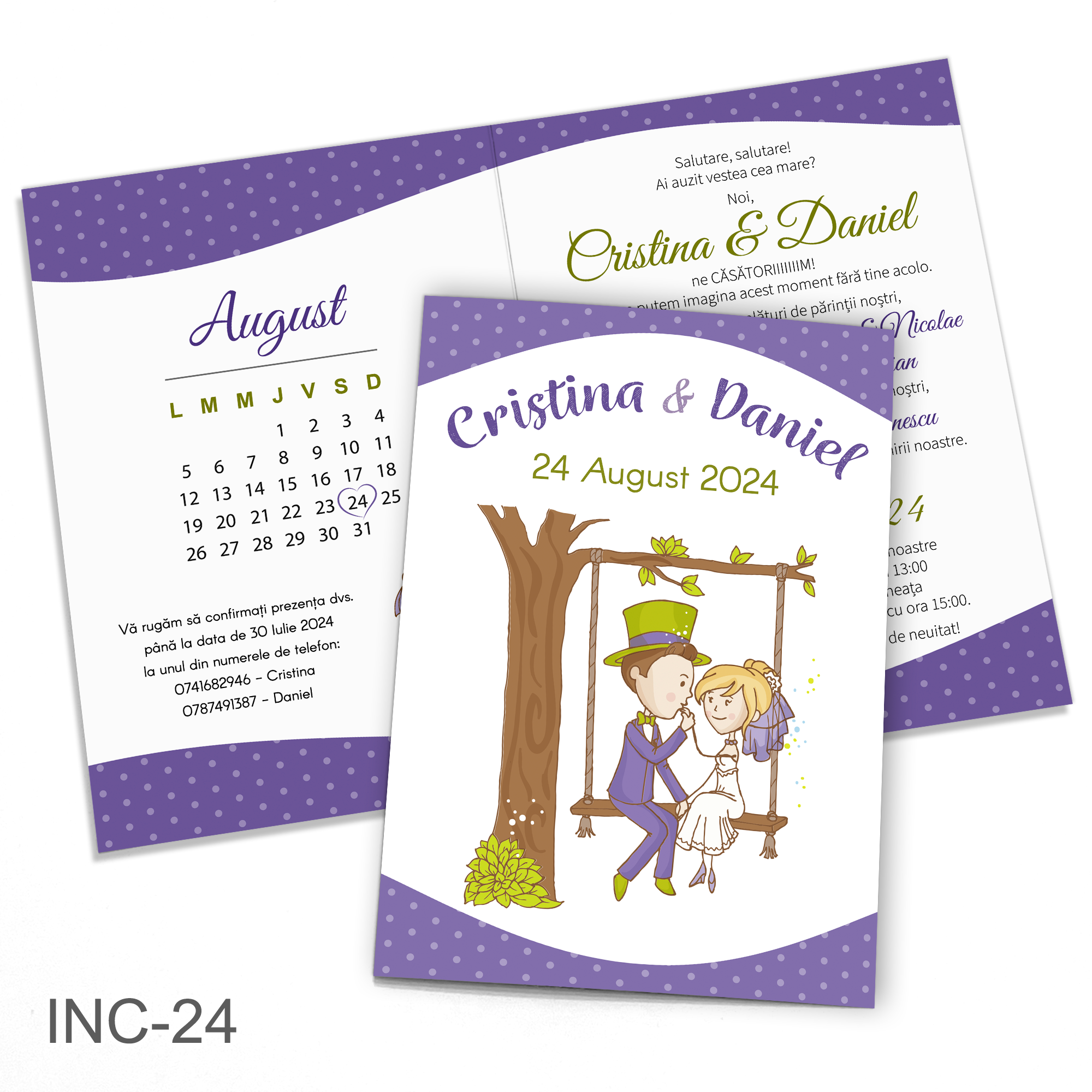 invitatii nunta haioase INC-24 - Planse de colorat si educative